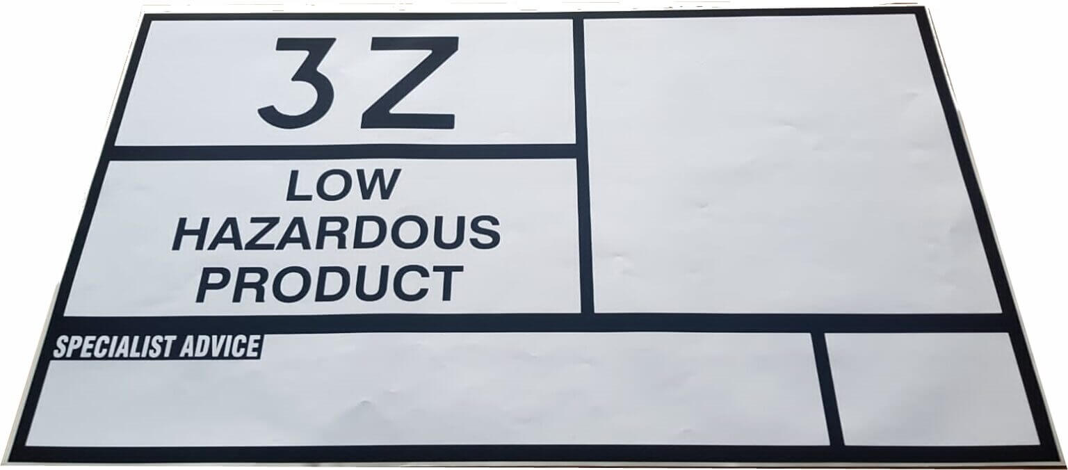 3Z LOW HAZARD PANEL - RTN Tanker Parts